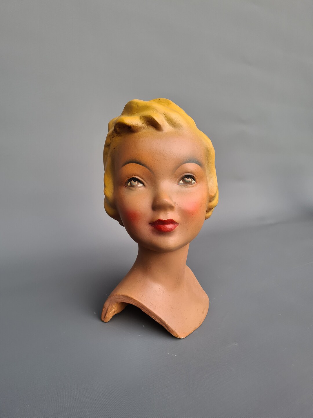 Small Plaster Head From a Mannequin - Etsy