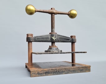 Antique Cast Iron Book Press Bookbinding - Etsy