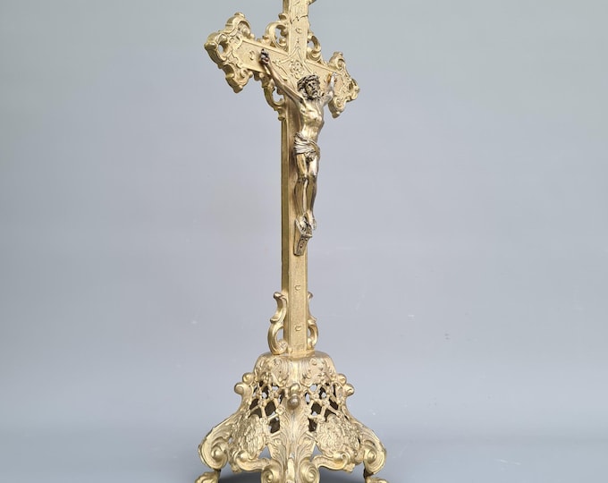 Large Standing Cross Altar / Table Altar Crucifix - Etsy