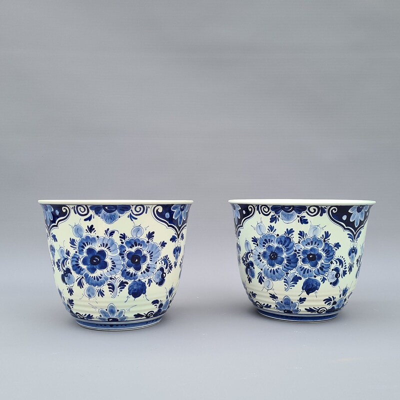 Delft Blue Planter - Etsy