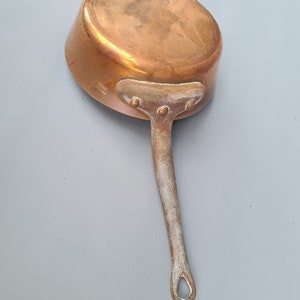Belgian Vintage Large Copper Saucepan, Solid Copper Cooking Pan With ...