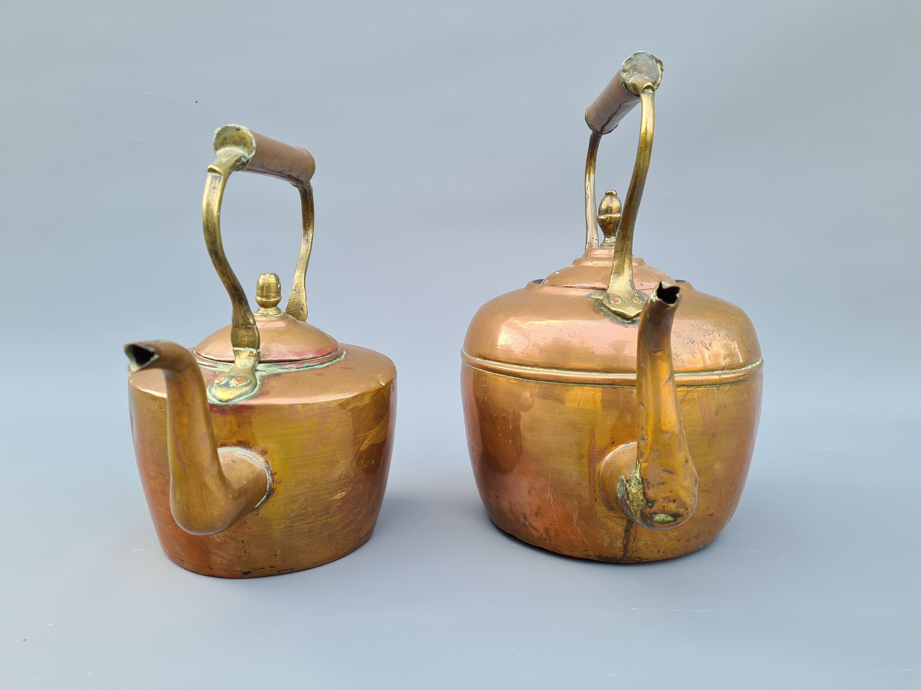 Set Early 20th Century French Copper Teapots / Water Kettles - Etsy
