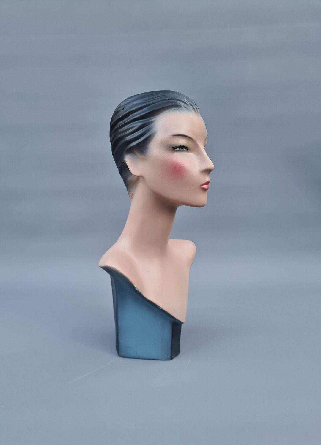 Large Plaster Head From a Mannequin, Art Deco Style ++ - Etsy