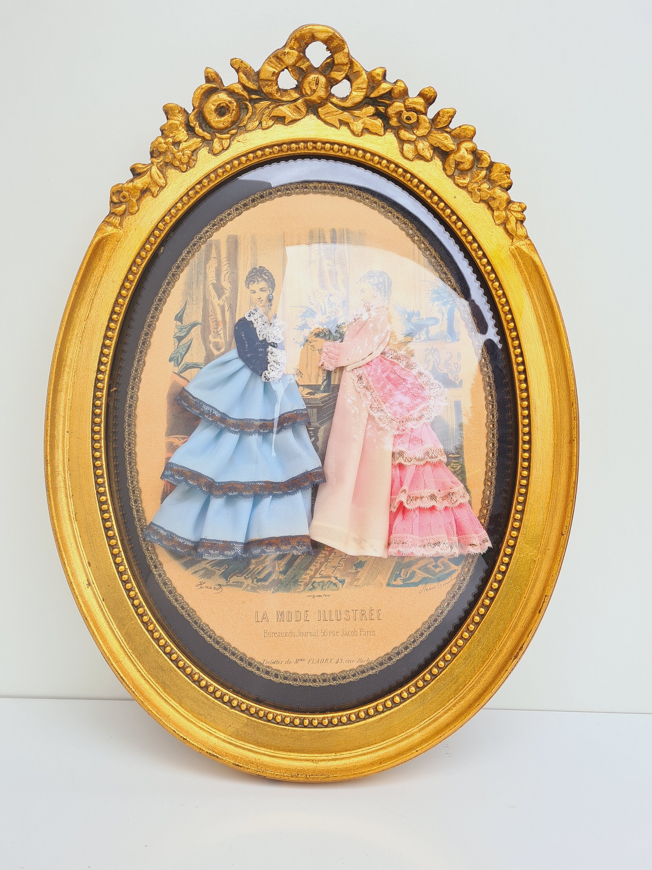 Vintage Oval French 'la Mode Illustrée' Paris Frame - Etsy