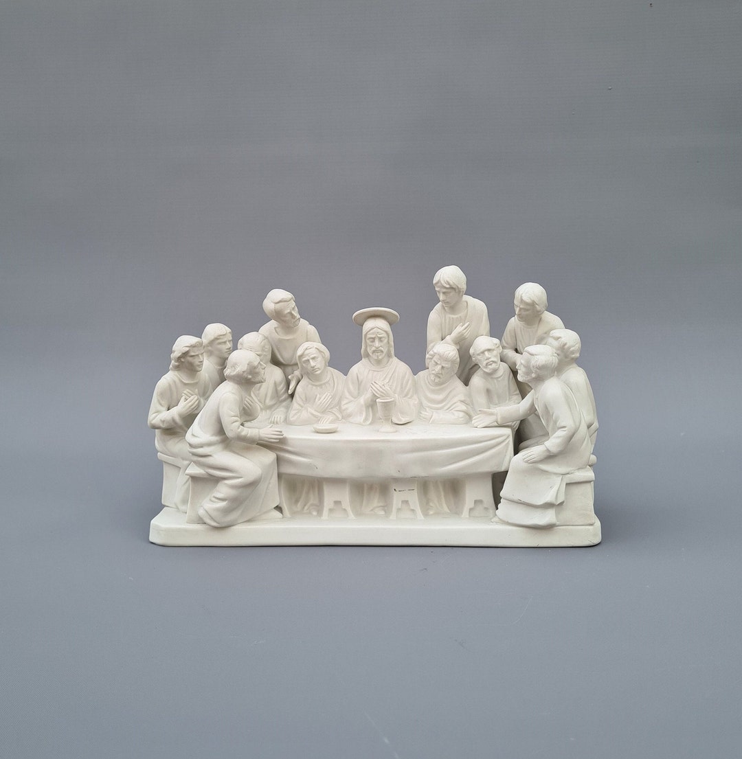 Last Supper Bisque Porcelain White Statue Figurine ++ - Etsy