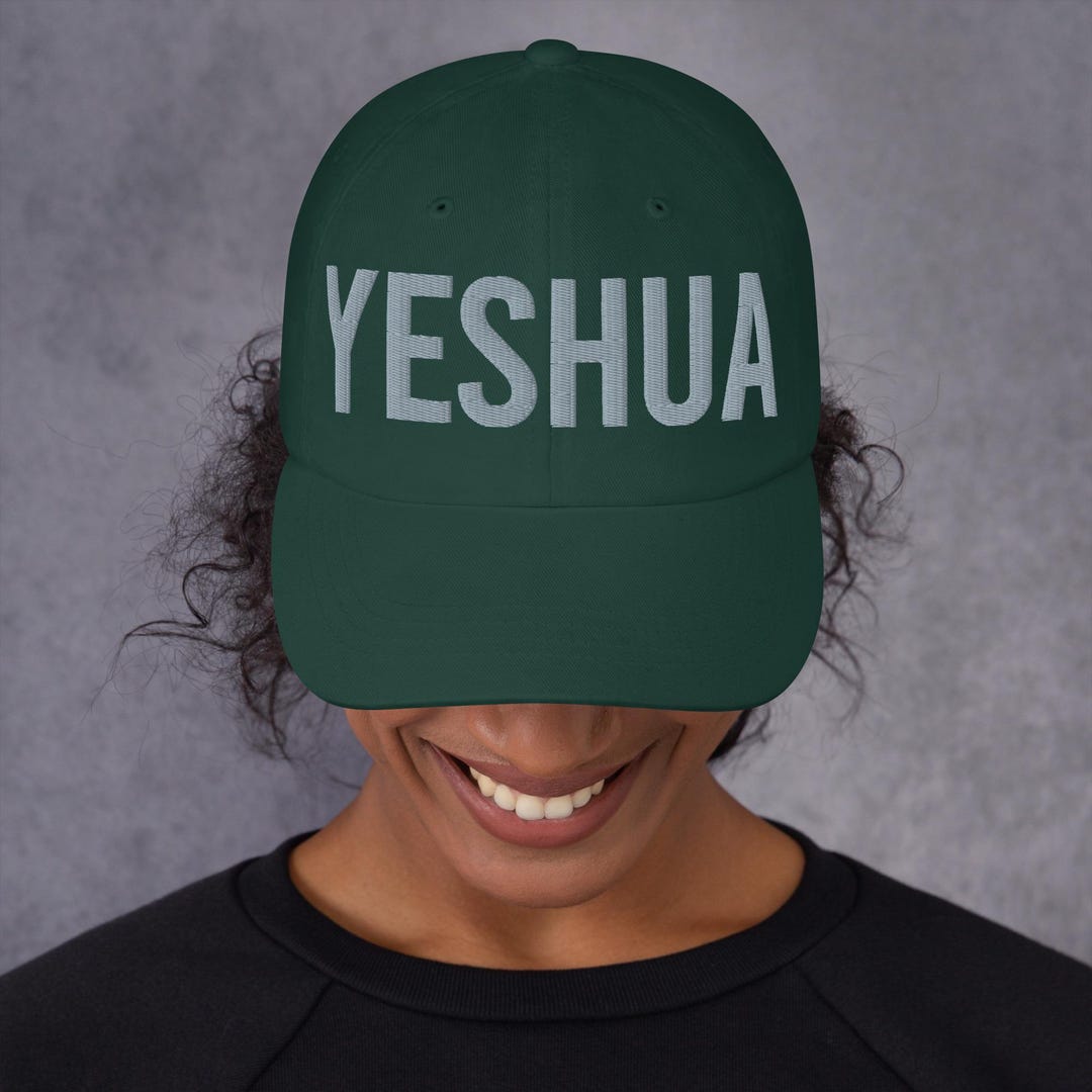 YESHUA 3D Puff Embroidery Hat | Vintage Monochromatic Low-profile ...