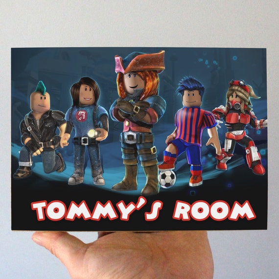 ROBLOX Personalised Room Sign Kids Door Plaque Children | Etsy