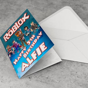 Roblox Personalised Birthday Card - Etsy UK