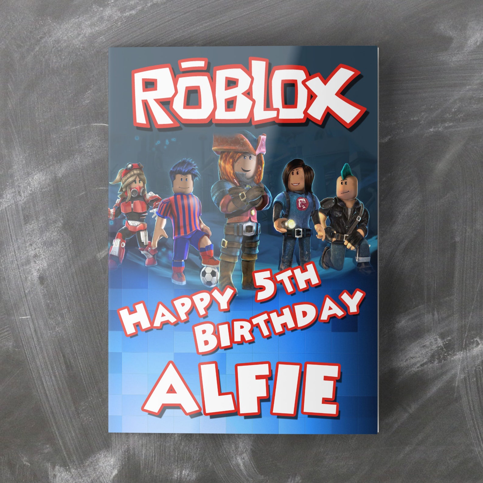 Roblox Personalised Birthday Card | Etsy UK