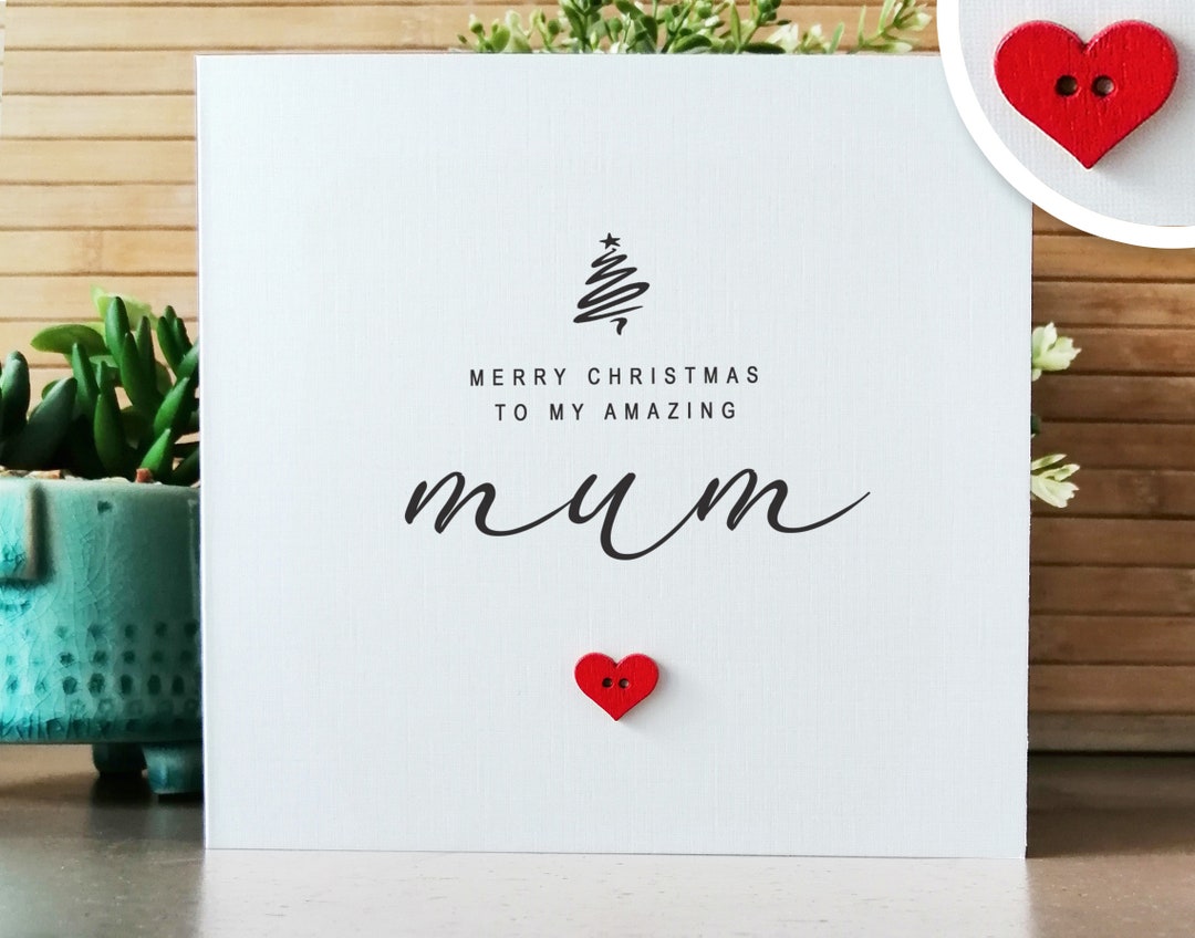 Special Mum Christmas Card, Christmas Card for Mum, Xmas Card for Mom ...