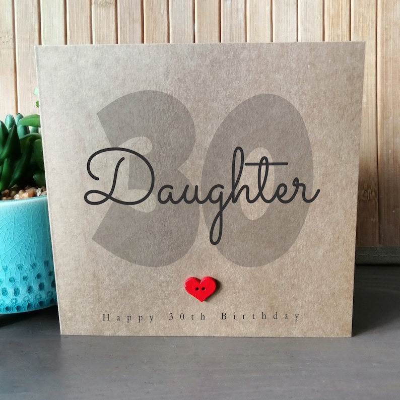 Daughter 30th Birthday Card, Handmade 30th Birthday Card for Daughter ...