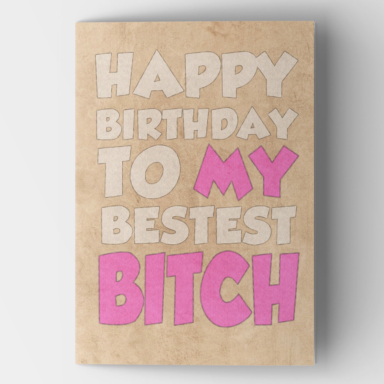 Funny Rude Cheeky Humorous Birthday Card For Sister Bestie Etsy