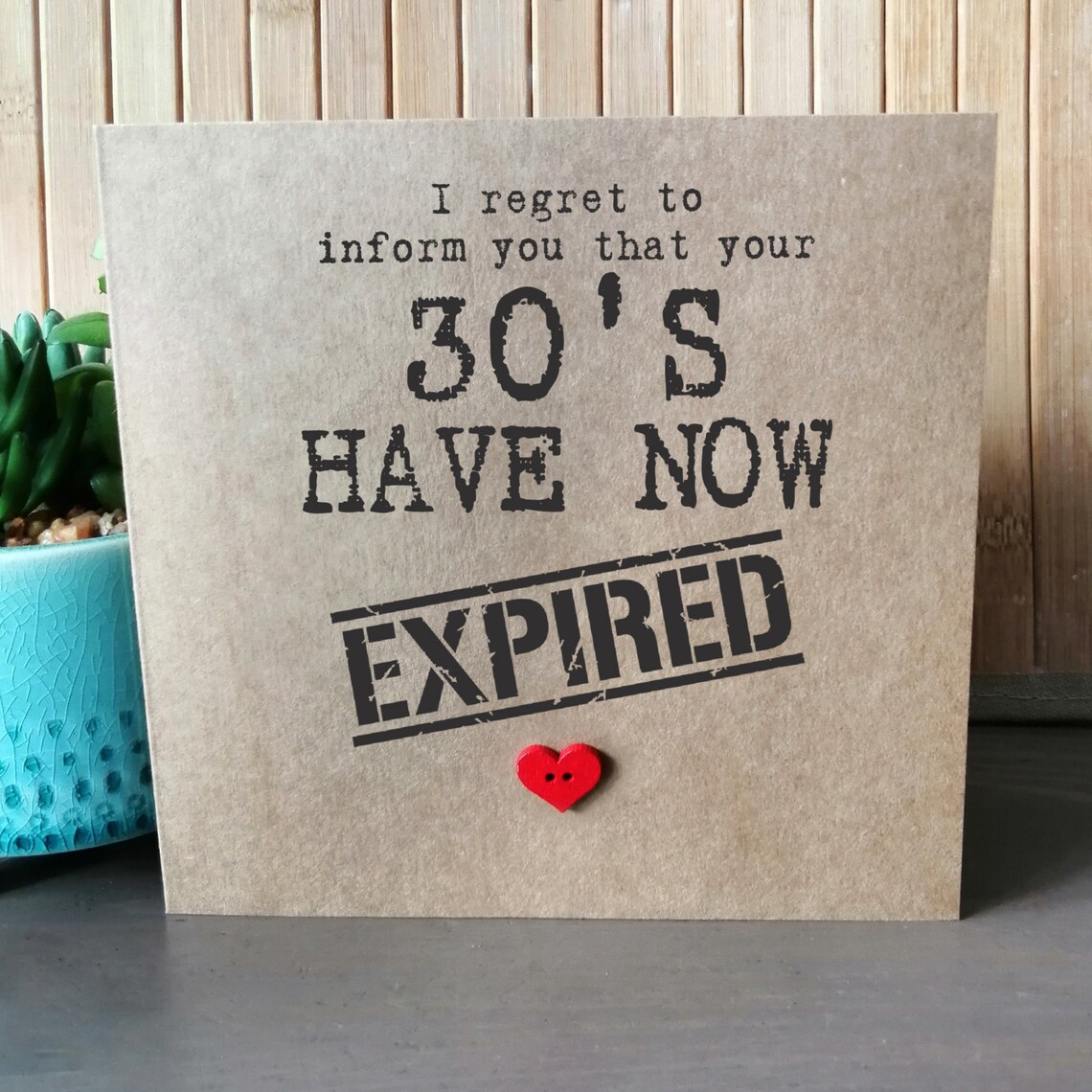 Funny 40th Birthday Card, Birthday Card for 40th Birthday, Recycled ...