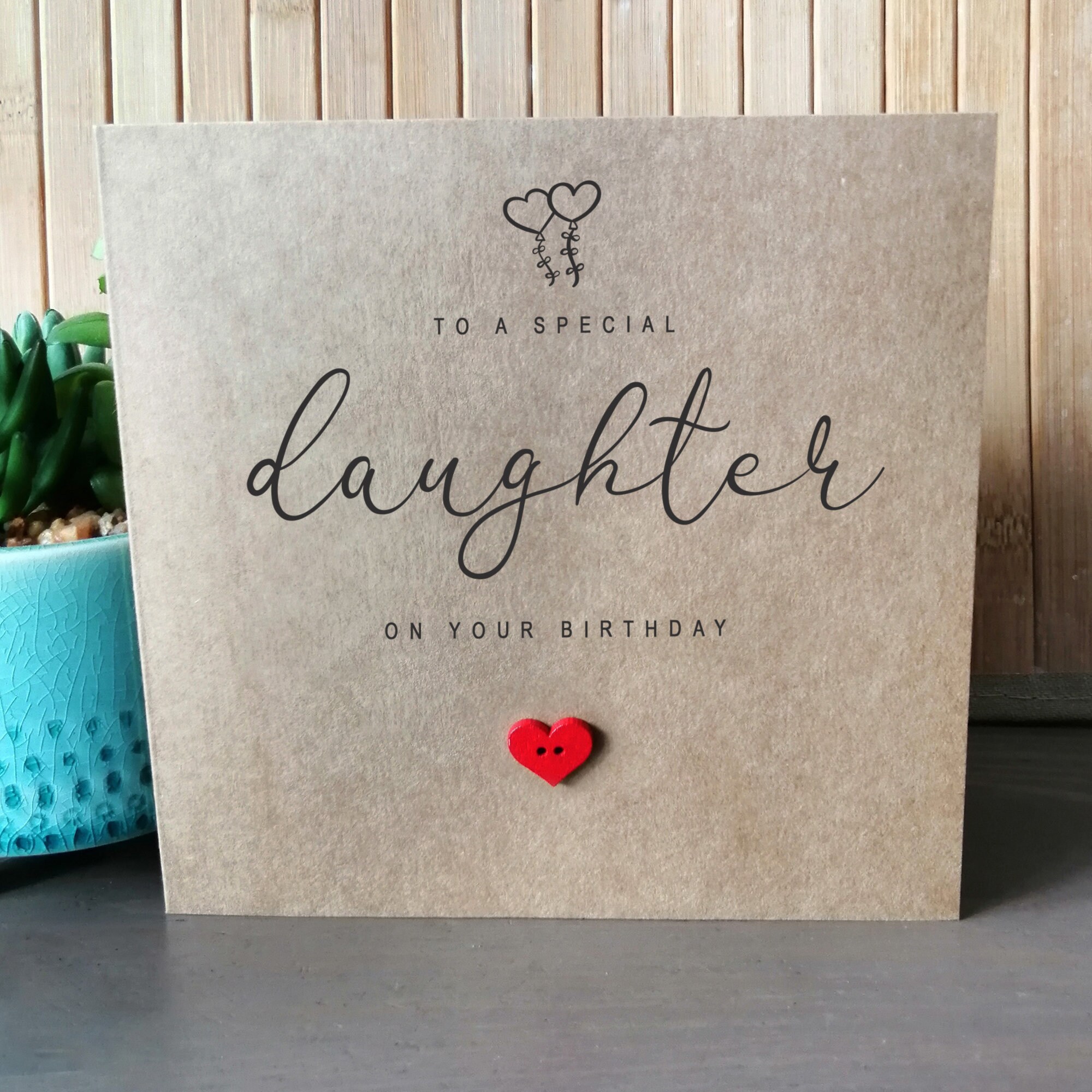 Birthday Card for a Special Daughter, Personalised Daughter Birthday ...