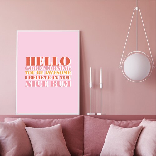 Instant Download Nice Bum Print Bathroom Decor Bathroom Etsy