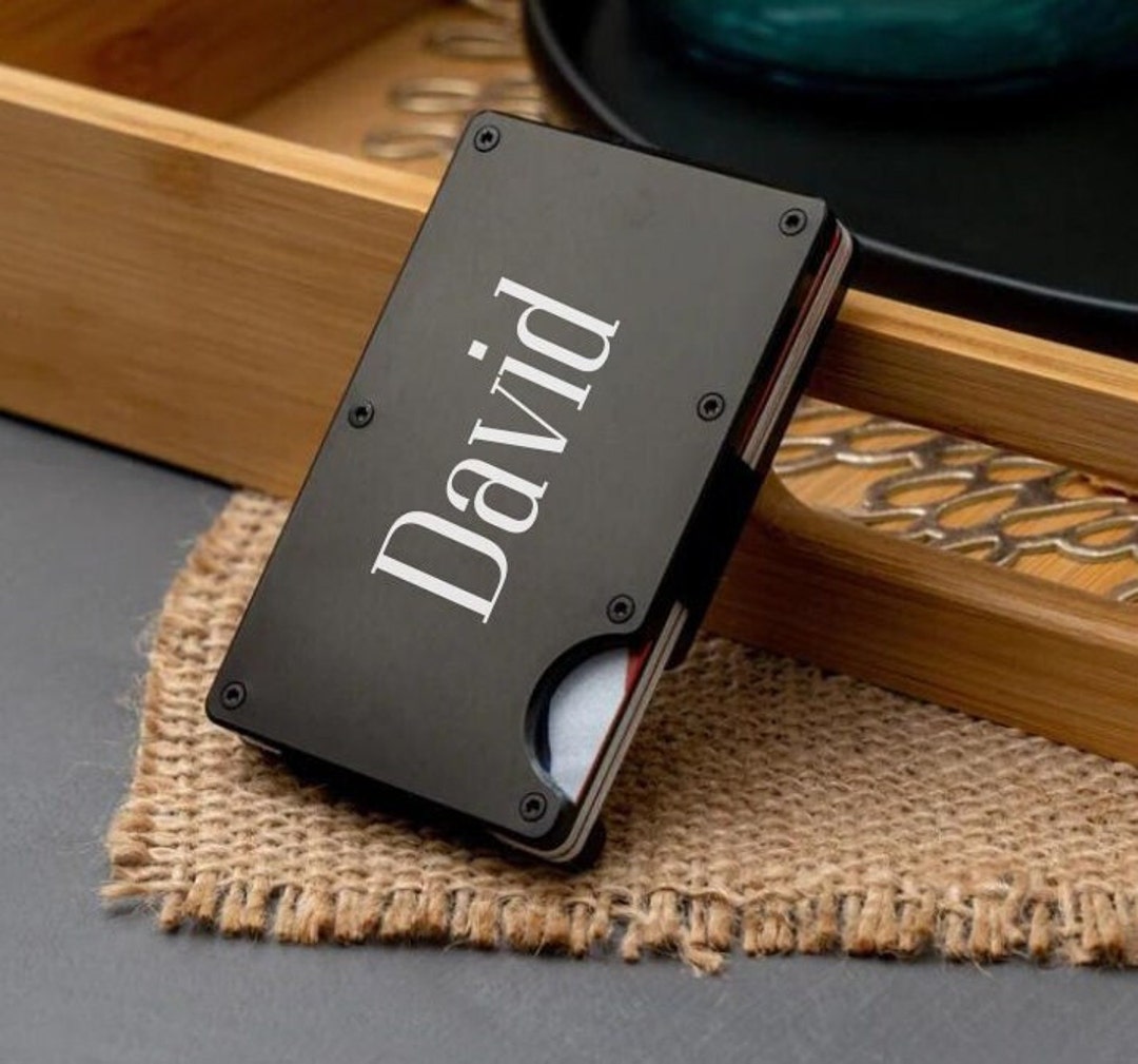 Customized Minimalist Wallet-rfid Blocking-gift for Him - Etsy