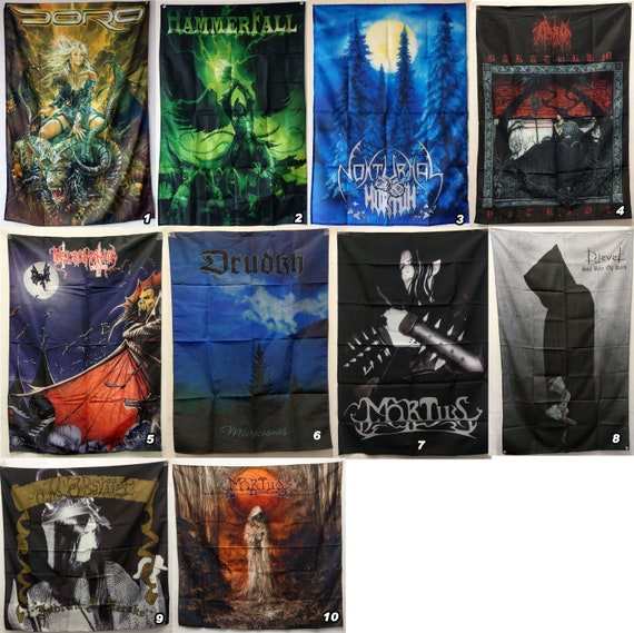 Various Rock & Metal Band Banners / Flags | Etsy