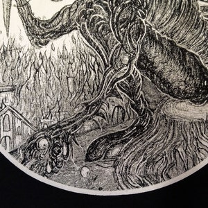 SARKRISTA - Black Devouring Flames (long Sleeve) Officially Licensed - Etsy