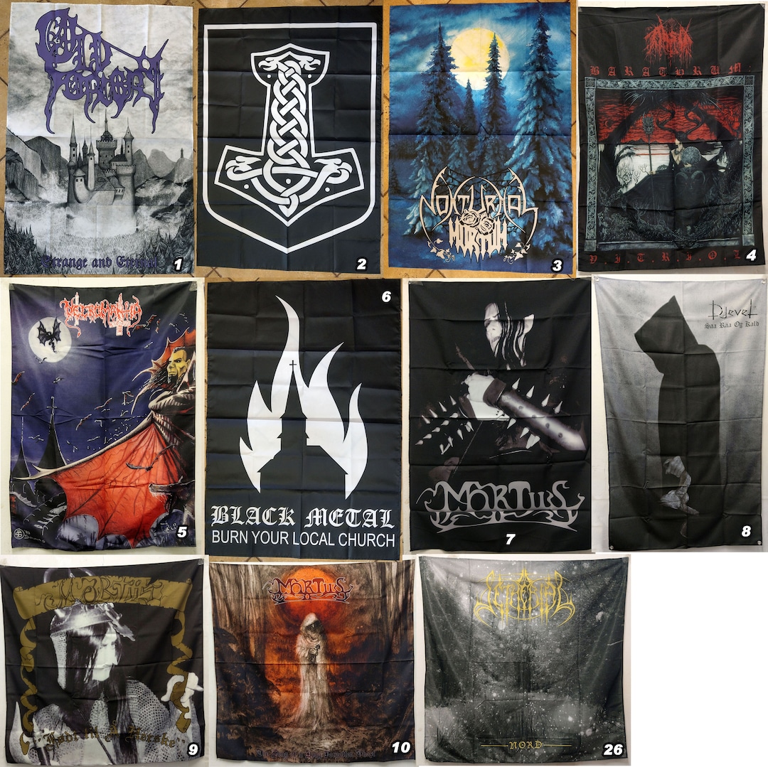 Various Rock & Metal Band Banners / Flags - Etsy