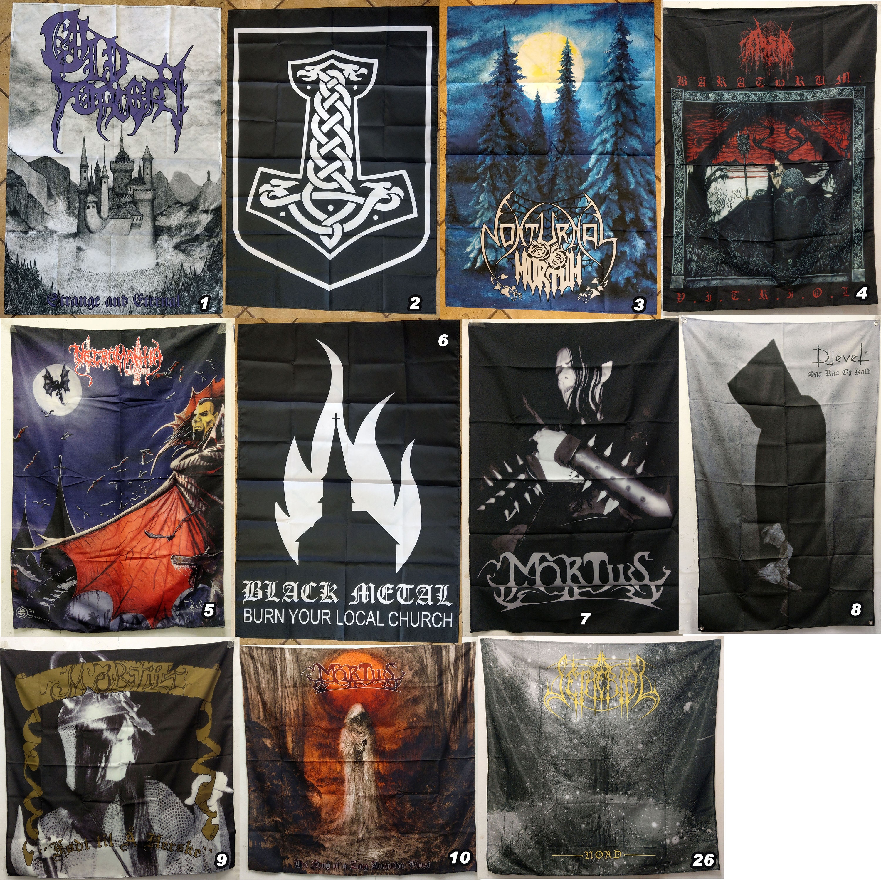 Norwegian Black Metal Flag