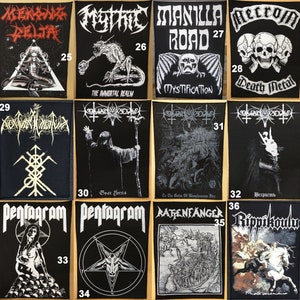 Various Rock & Metal Band Backpatches - Etsy
