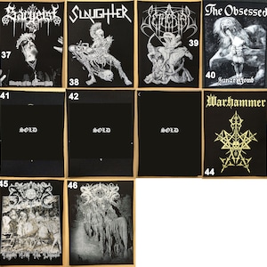 Various Rock & Metal Band Backpatches - Etsy