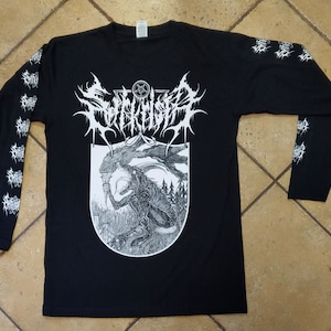 SARKRISTA - Black Devouring Flames (long Sleeve) Officially Licensed - Etsy