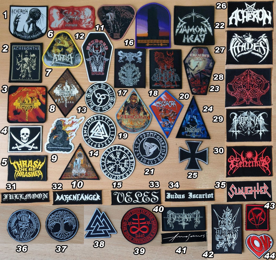 Various Rock & Metal Band Patches Part 3 | Etsy