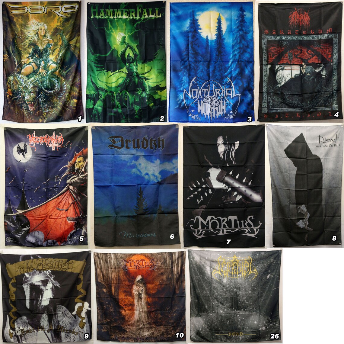 Various Rock & Metal Band Banners / Flags - Etsy UK
