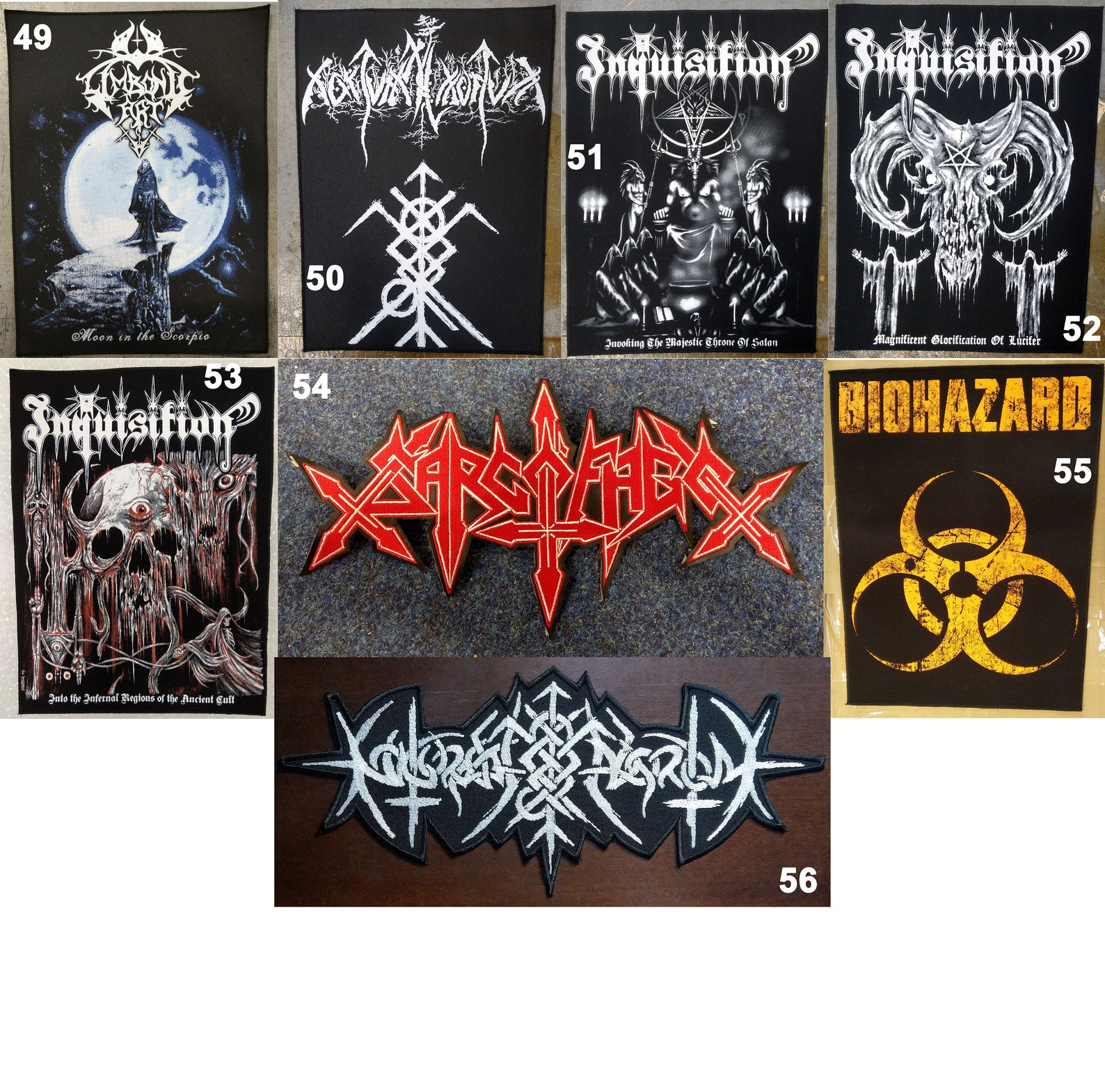 Various Rock & Metal Band Backpatches | Etsy