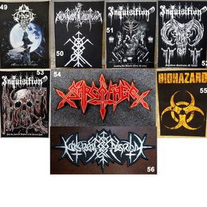 Various Rock & Metal Band Backpatches - Etsy
