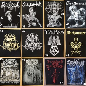 Various Rock & Metal Band Backpatches | Etsy