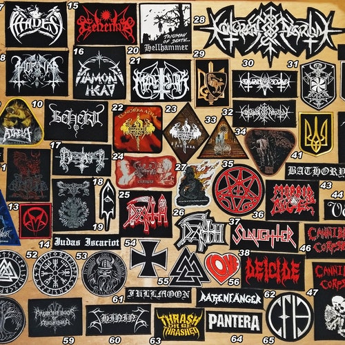 Various Rock & Metal Band Backpatches - Etsy