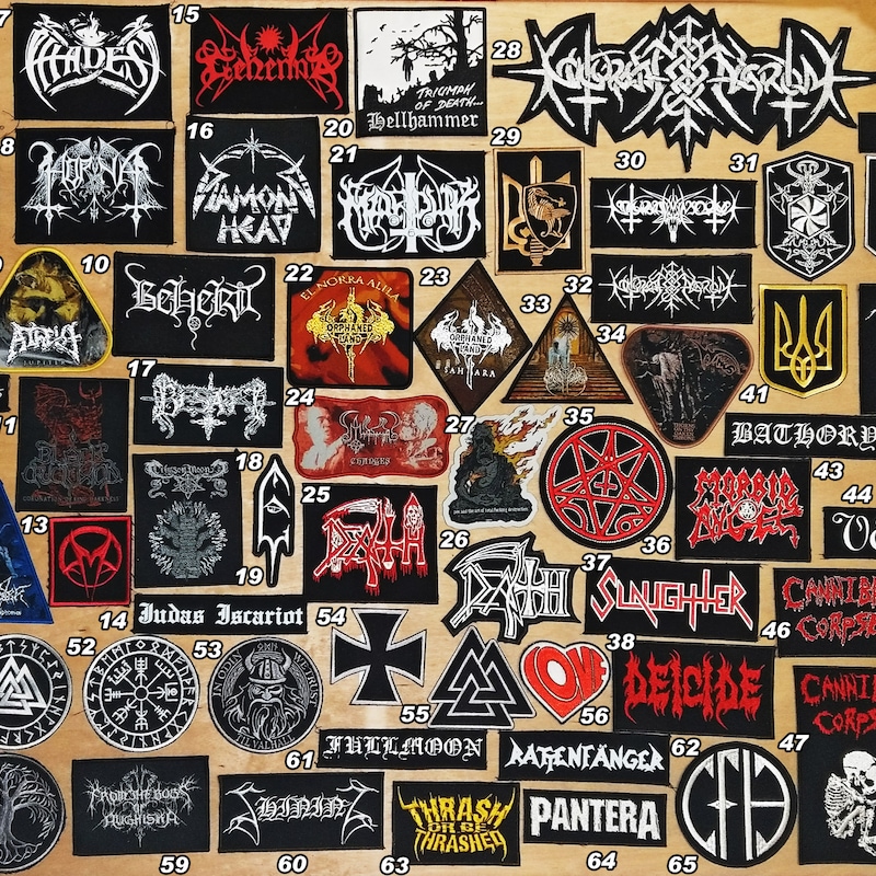 Metal Band Patches - Etsy
