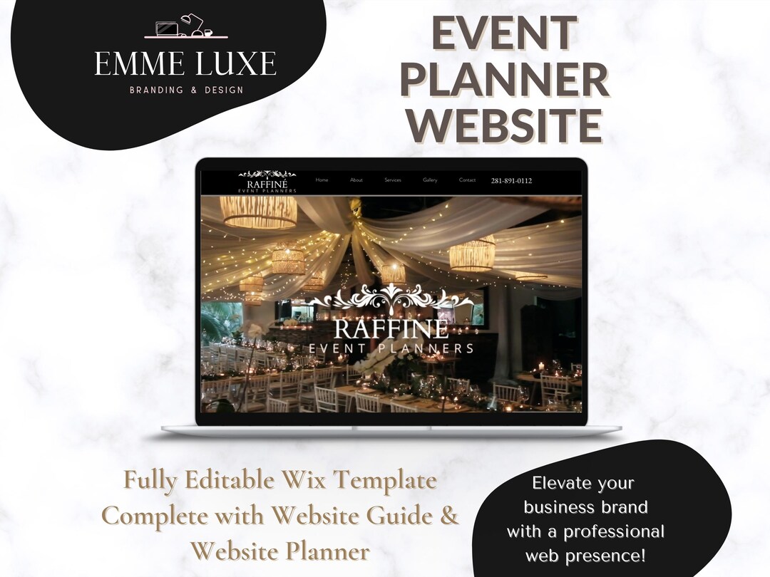 Wix Event Planner Website Template, Easy to Customize, Great for Event ...