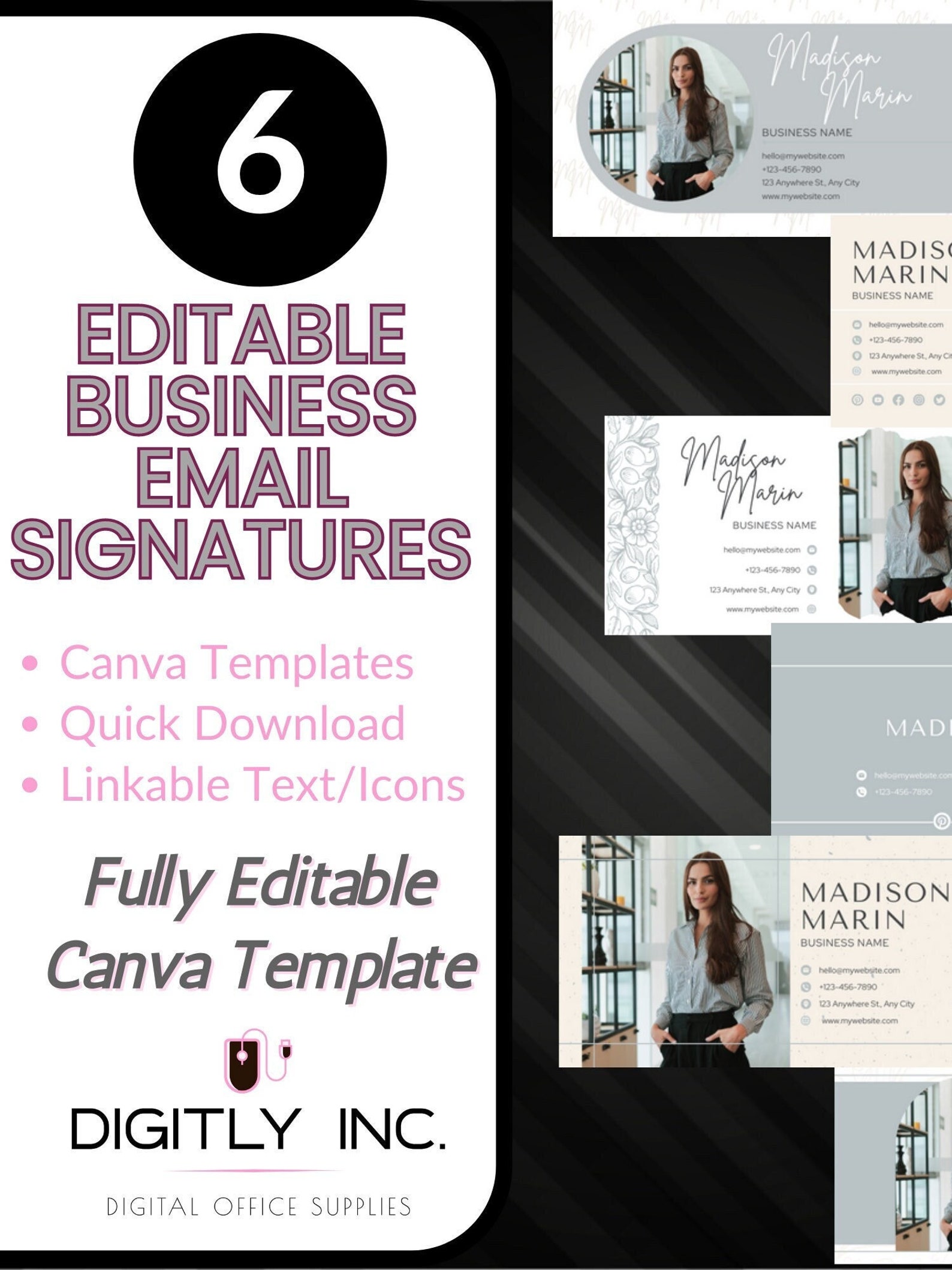 Professional Email Signature Bundle | Email Signatures | Business Email ...