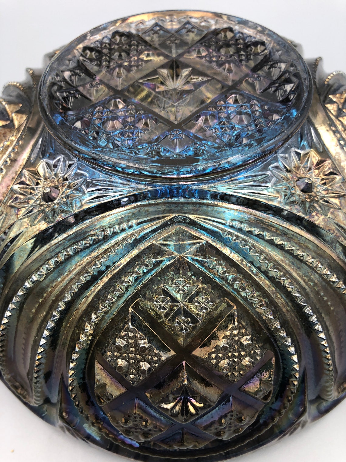 Summit Art Glass Imperial 438 Reproduction Smoke Carnival Etsy