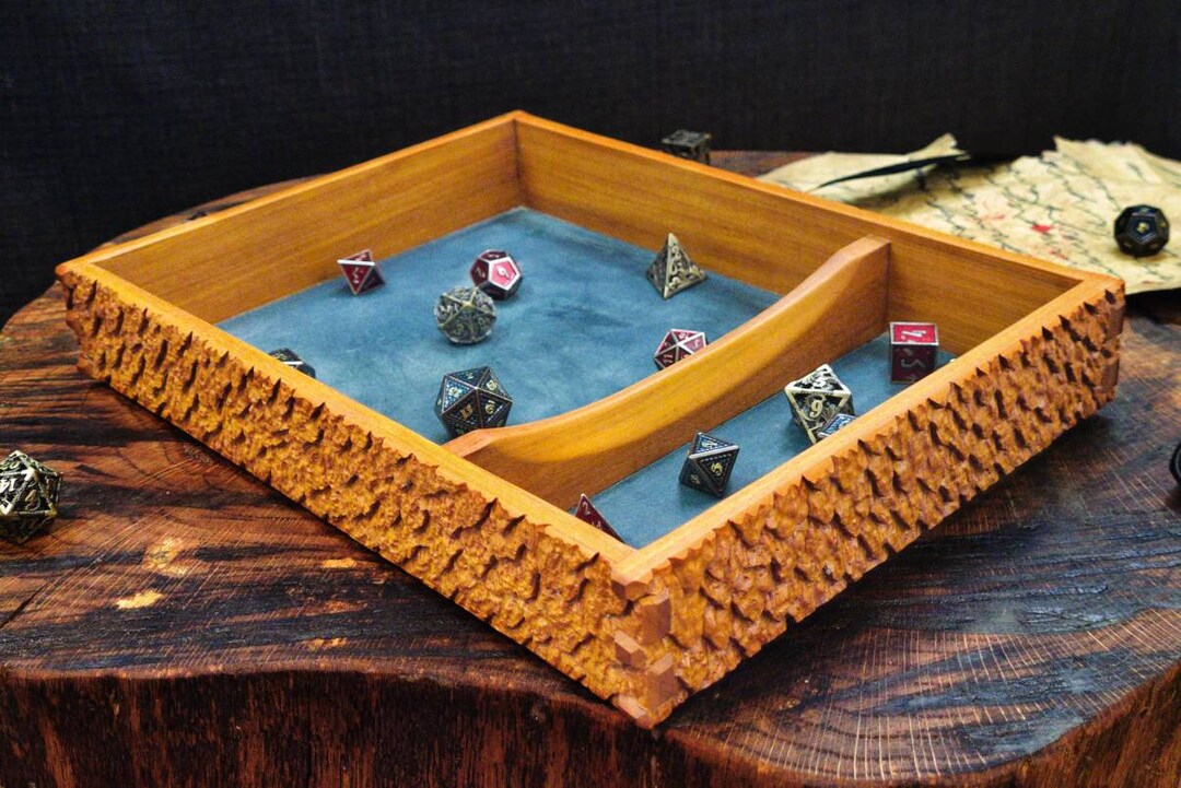 Ancient Copper Dragonscale Handcarved Chakte Viga Dice Tray - Etsy