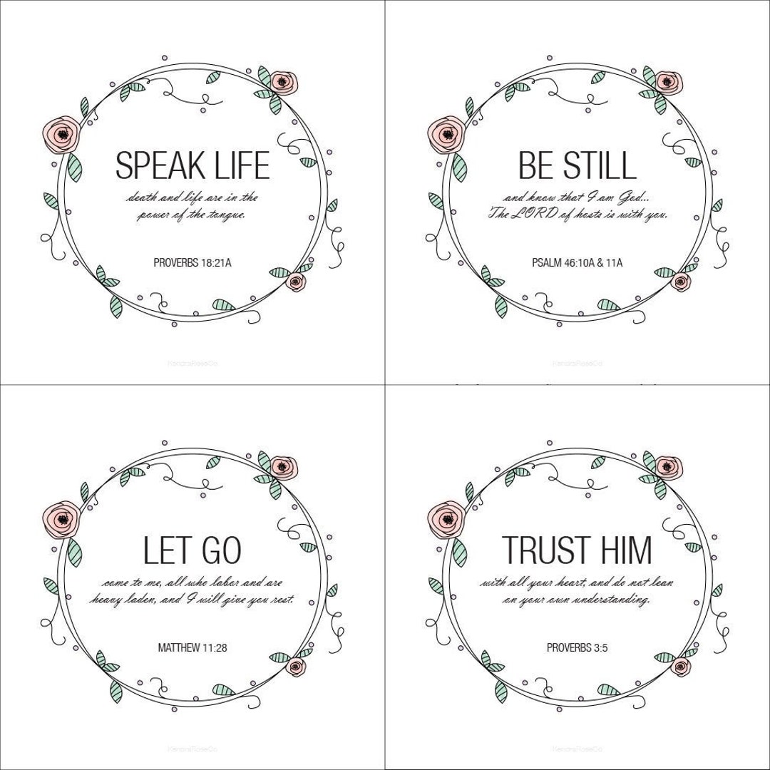 Scripture Printables | Bible Verse Cards | Reminder Verses for Your ...