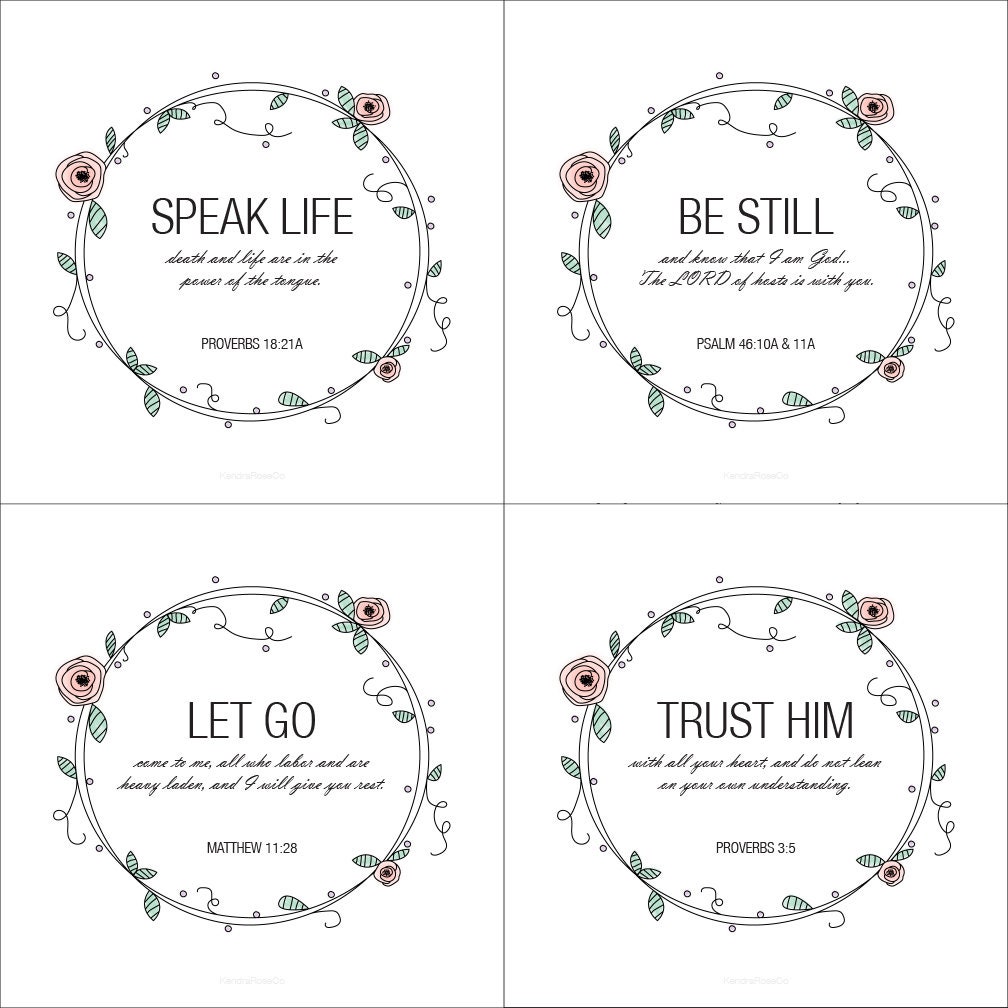 Scripture Printables | Bible Verse Cards | Reminder Verses for Your ...