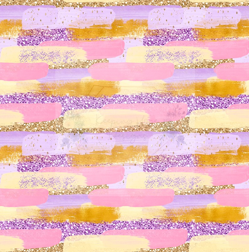 Glitter Brush Strokes Seamless Pink Seamless Gold Brush Strokes Digital ...