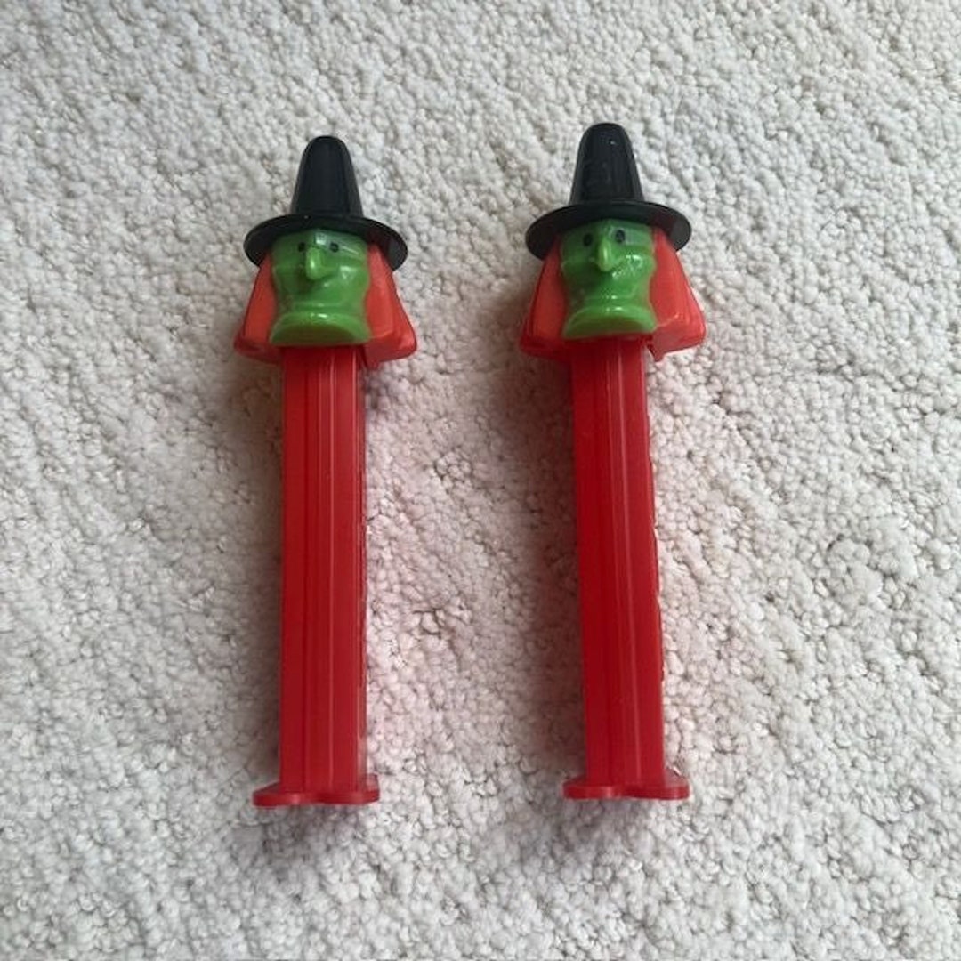 Set of 2 Witch PEZ Dispensers With Feet - Made in Slovenia - Etsy