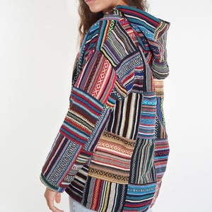 Patchwork Hoodie Unisex Ethically Handmade Hoodie - Etsy