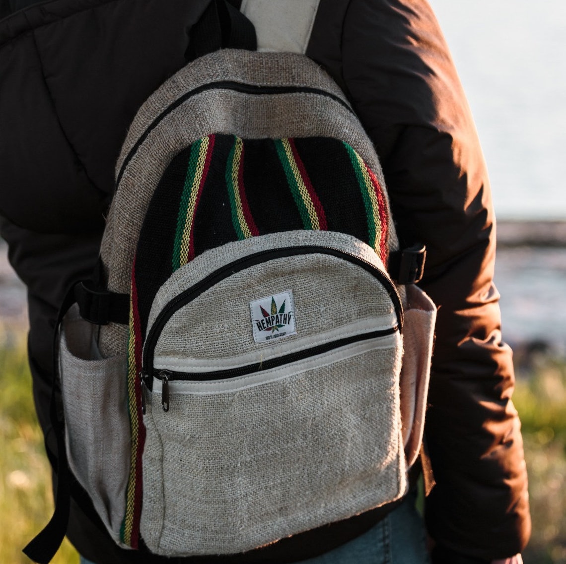 Hemp Backpack Eco-friendly Organic Hemp Backpack Handmade | Etsy