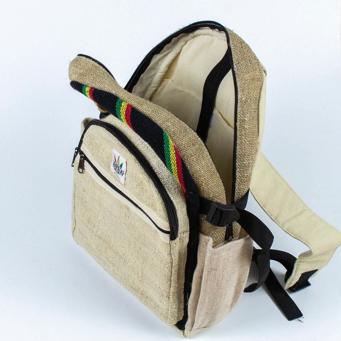 Hemp Backpack Eco-friendly Organic Hemp Backpack Handmade | Etsy