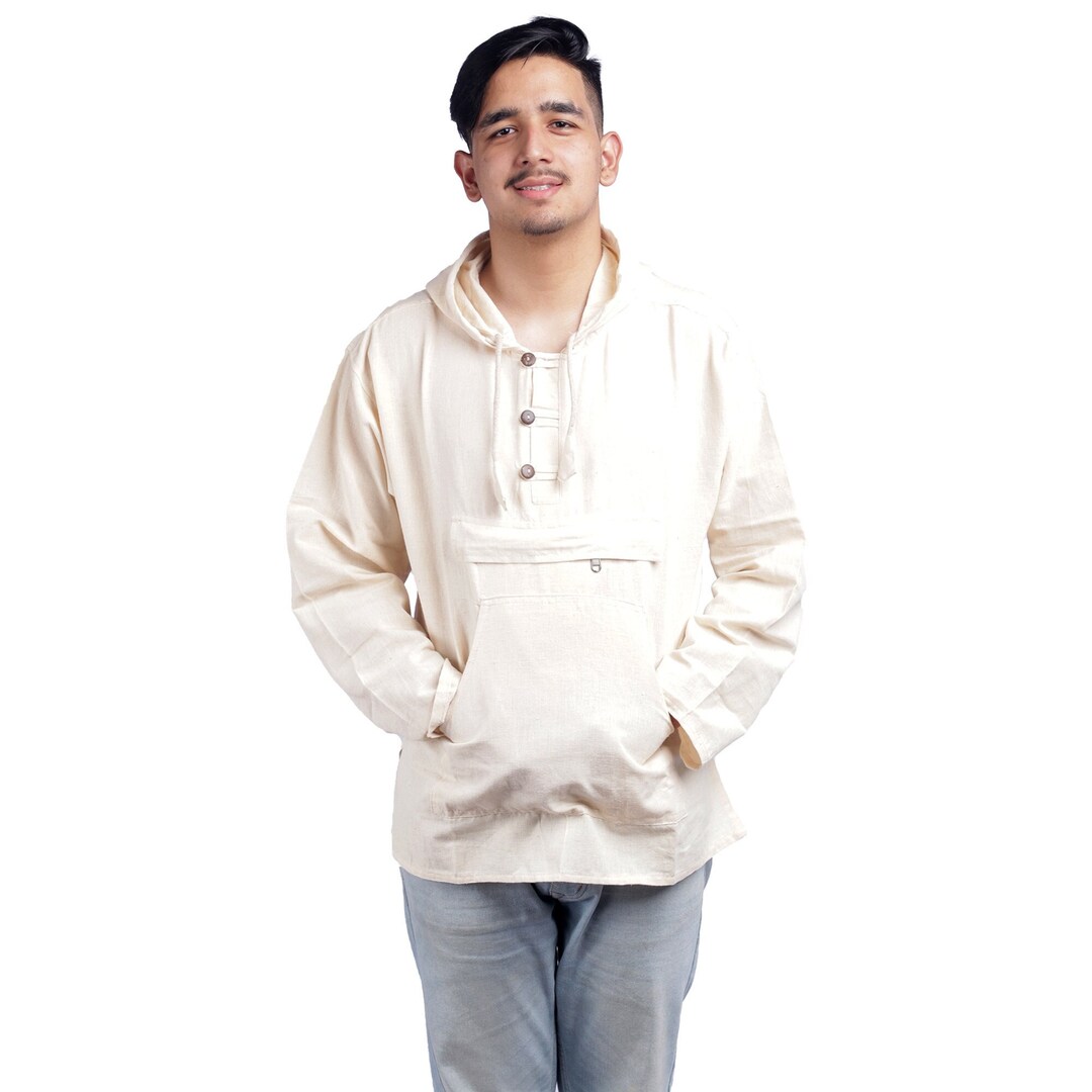 Moletom com capuz de algodão de cânhamo – Algodão orgânico – Cor ...