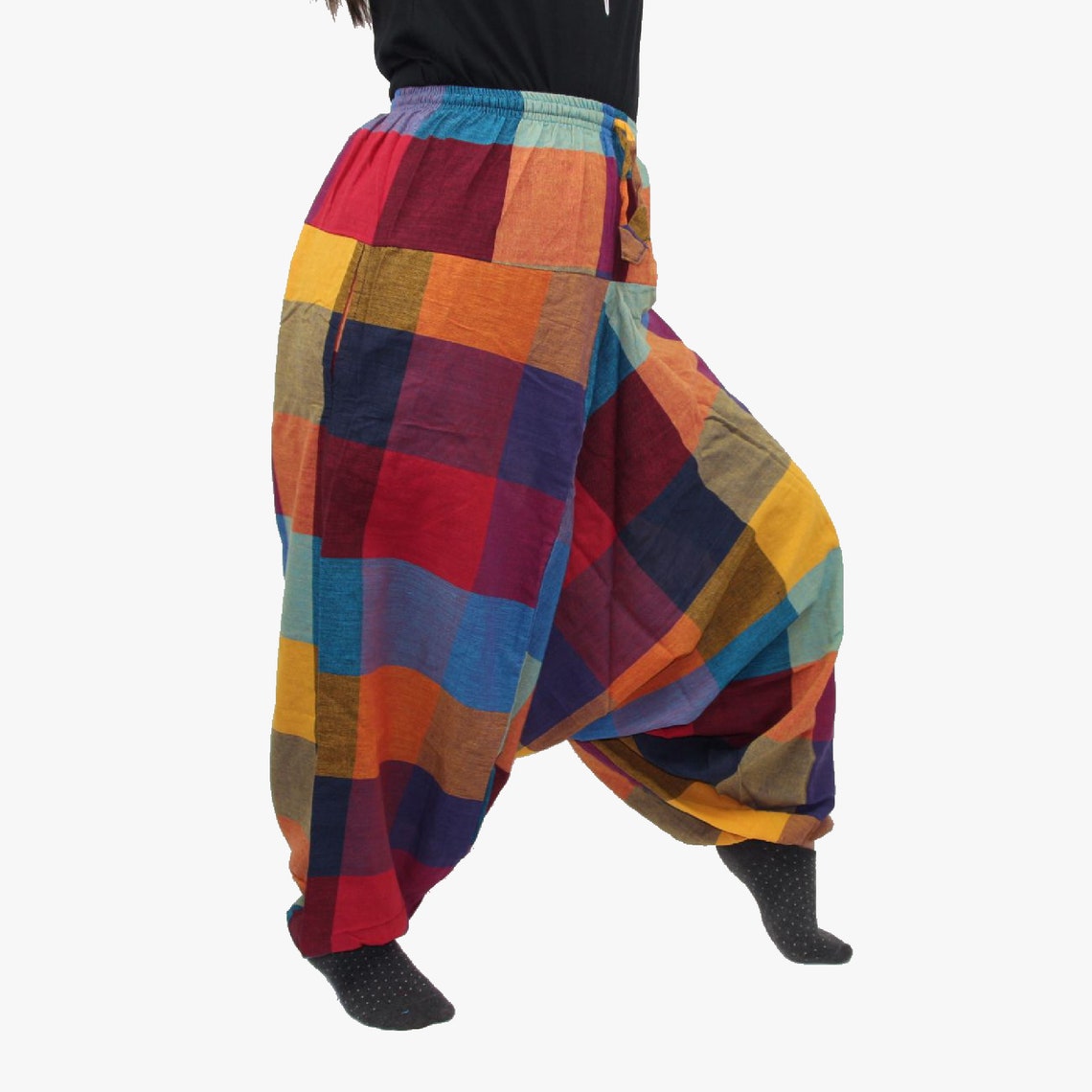Multi Color Pants Baggy Harem Super Comfortable Comfortable | Etsy