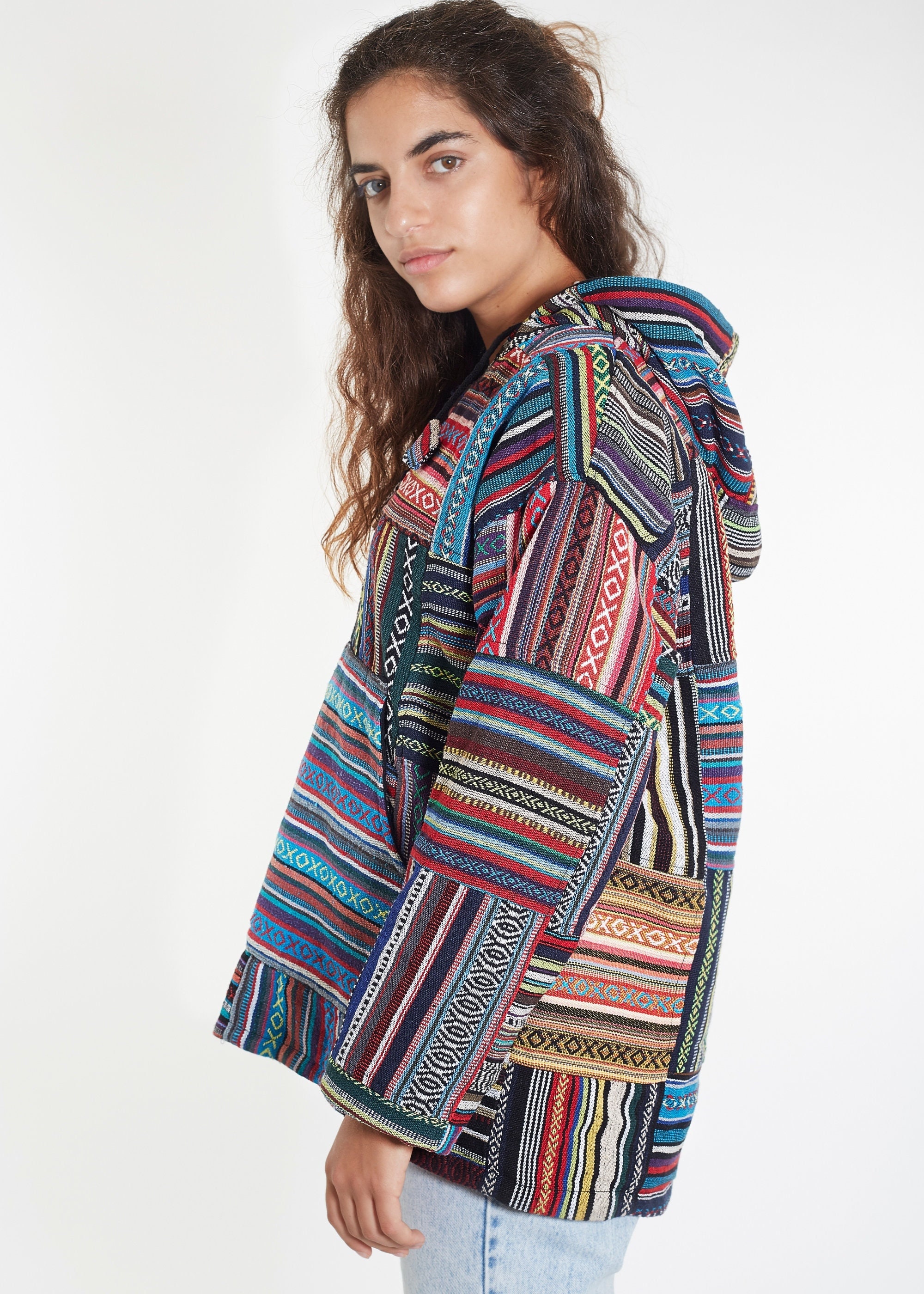 Patchwork Hoodie Unisex Ethically Handmade Hoodie - Etsy