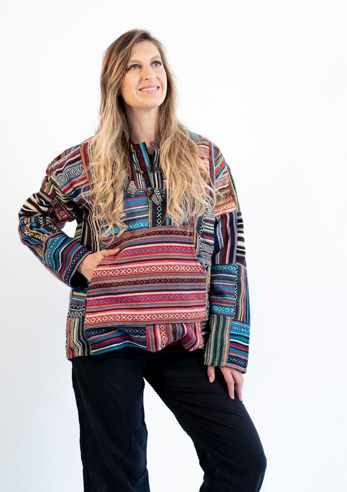 Patchwork Hoodie Unisex Ethically Handmade Hoodie - Etsy