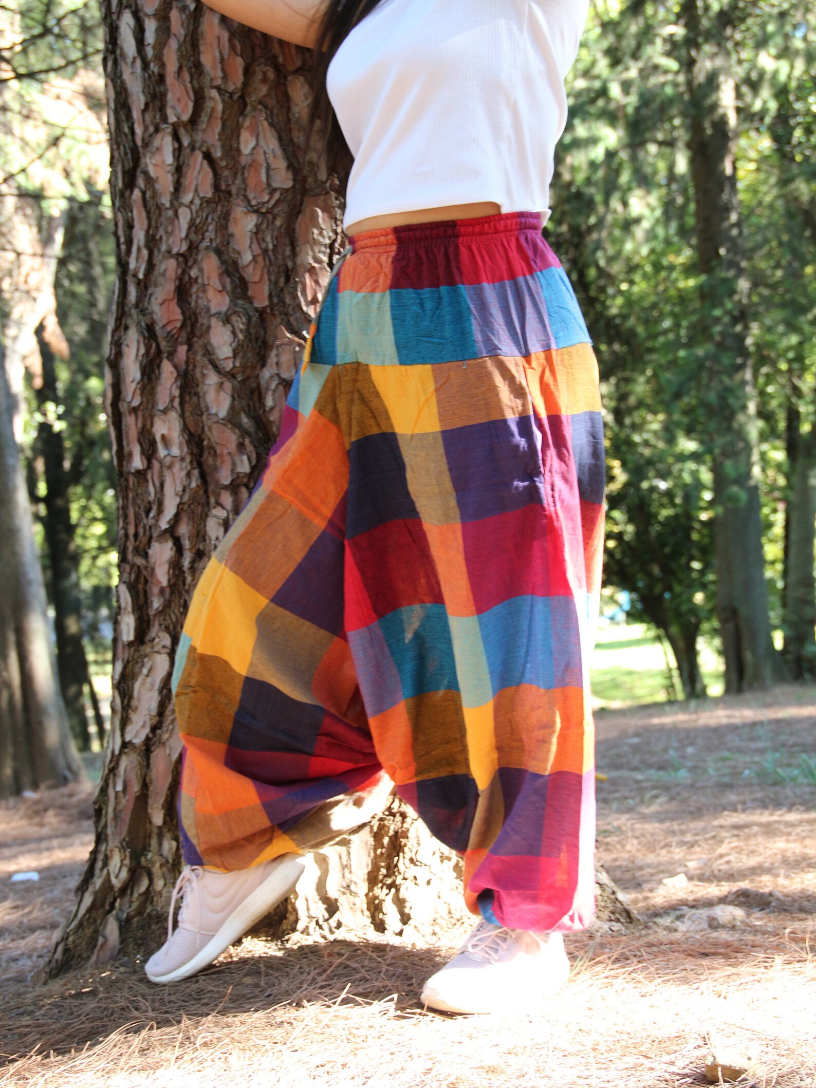 Multi Color Pants Baggy Harem Super Comfortable Comfortable | Etsy